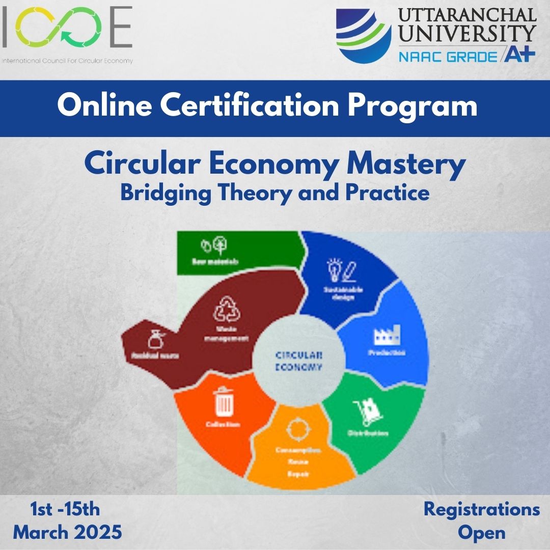 Circular Economy Mastery Bridging Theory Practice Certified Course